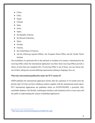 International Patent Application - PCT Route | PDF