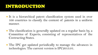 International patent classification | PPTX