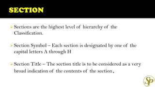 International patent classification | PPTX