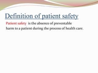 International patient safety goals | PPTX