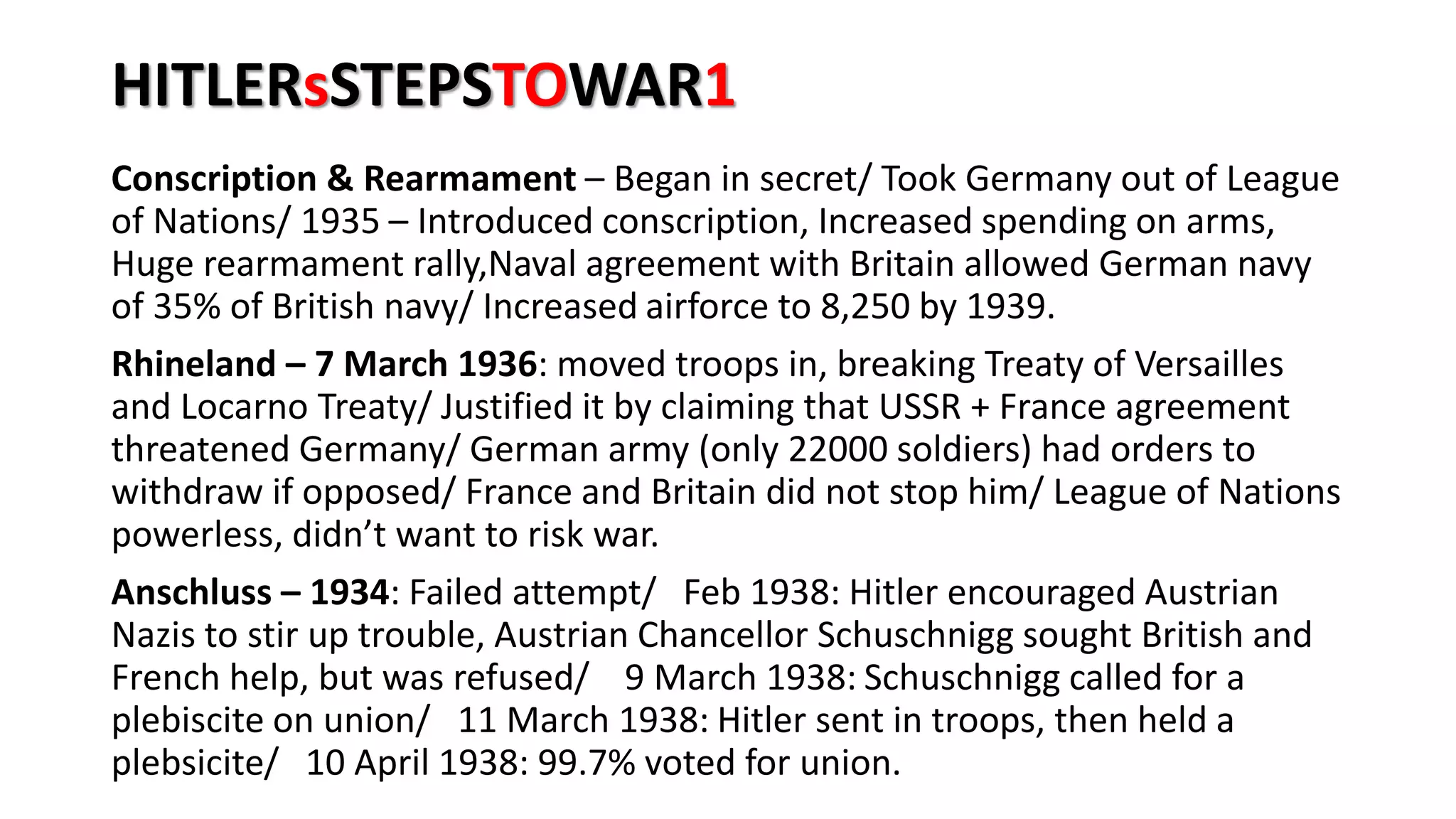 CAMBRIDGE IGCSE HISTORY REVISION 3 - WHY HAD INTERNATIONAL PEACE ...