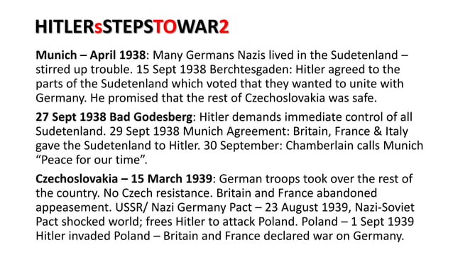 CAMBRIDGE IGCSE HISTORY REVISION 3 - WHY HAD INTERNATIONAL PEACE ...