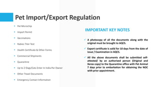 Pet Logistics Services In Delhi | Pet Relocation Services | PPT