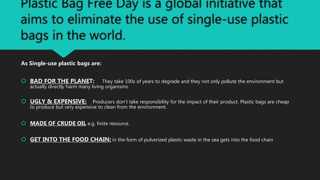 International plastic bag free day | PPTX