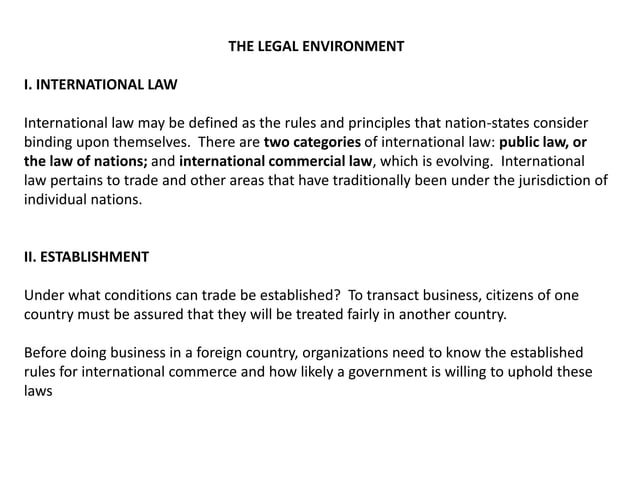 International political environment - class material | PPTX
