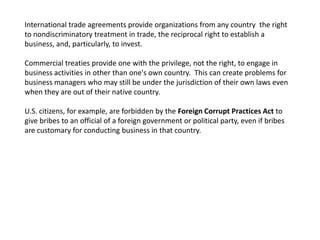 International political environment - class material | PPTX