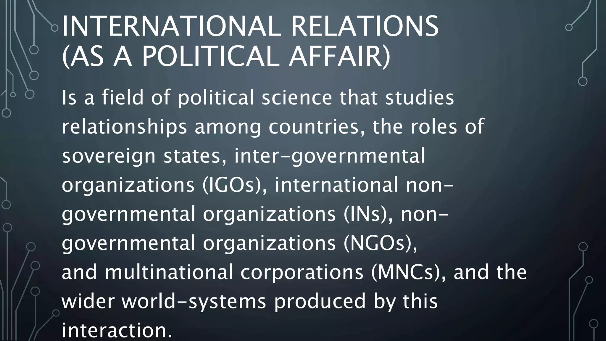 International Political Relations | PPTX