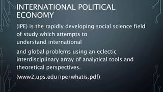 International Political Relations | PPTX