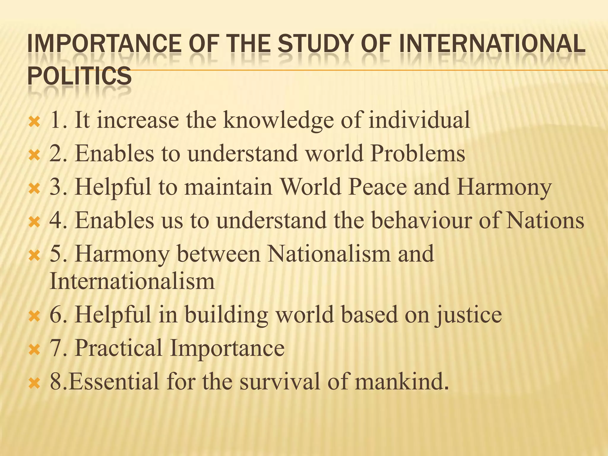 International politics | PDF
