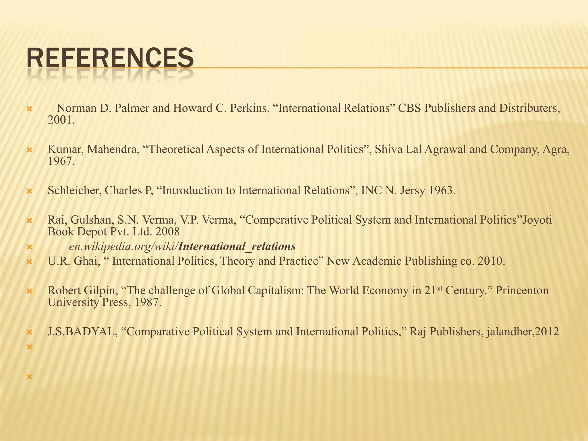 International politics | PDF