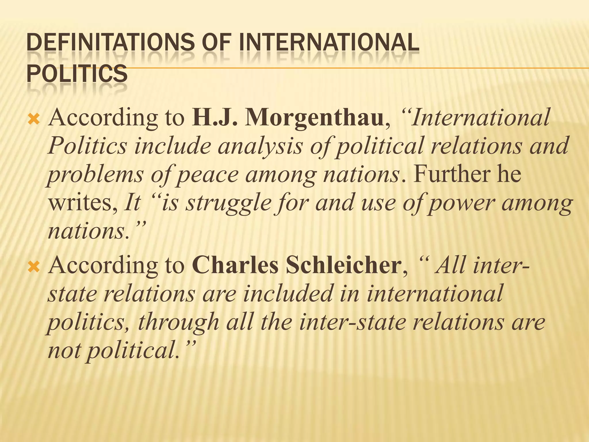 International politics | PDF
