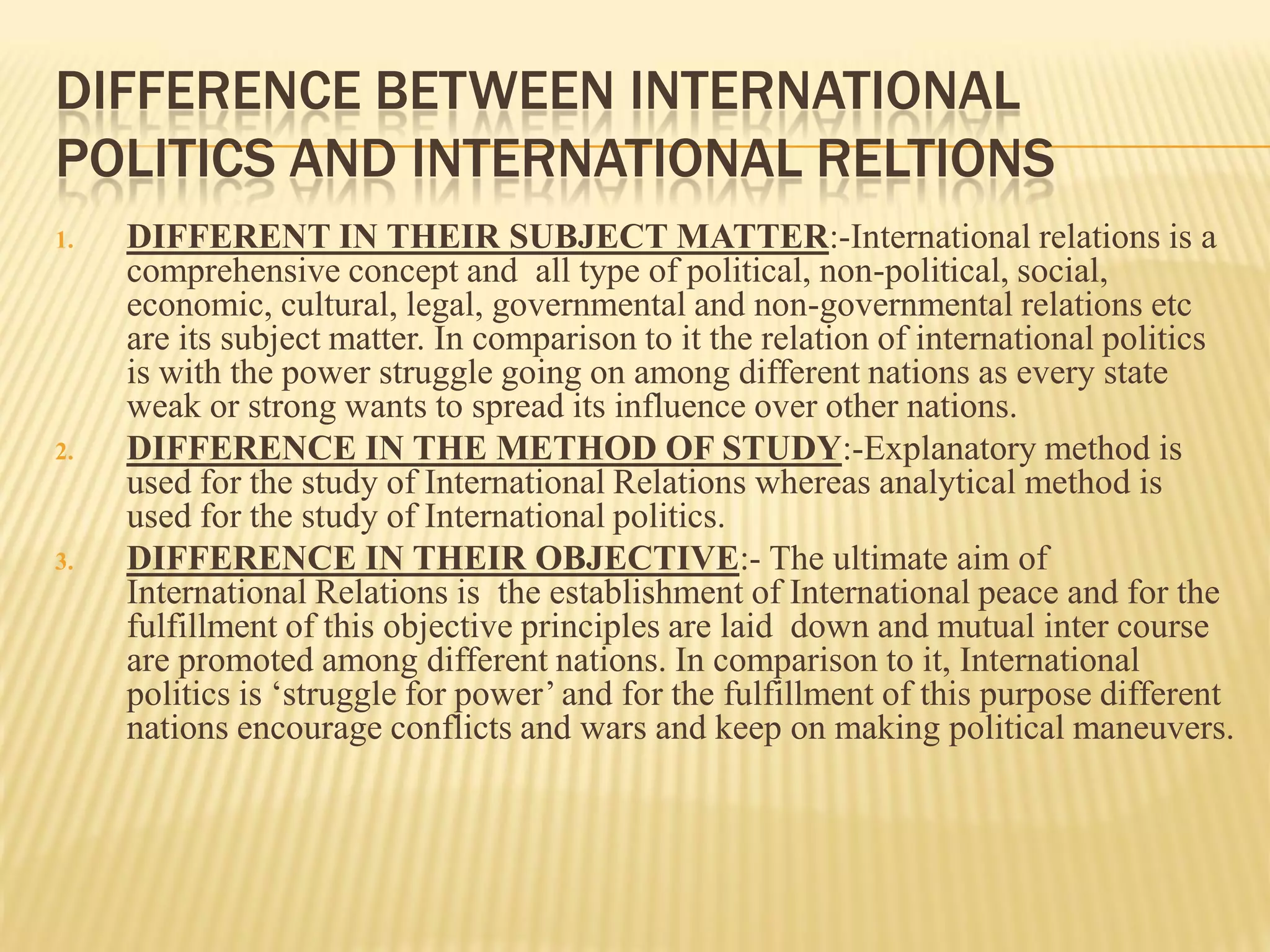 International politics | PDF