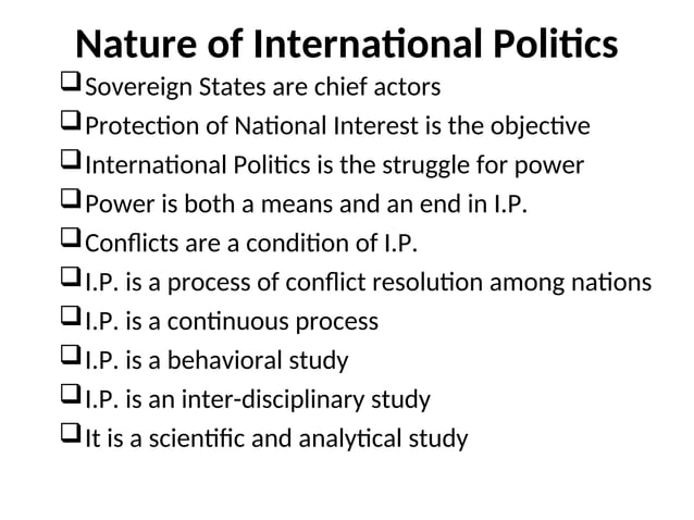 International Politics- meaning, nature and scope.ppt