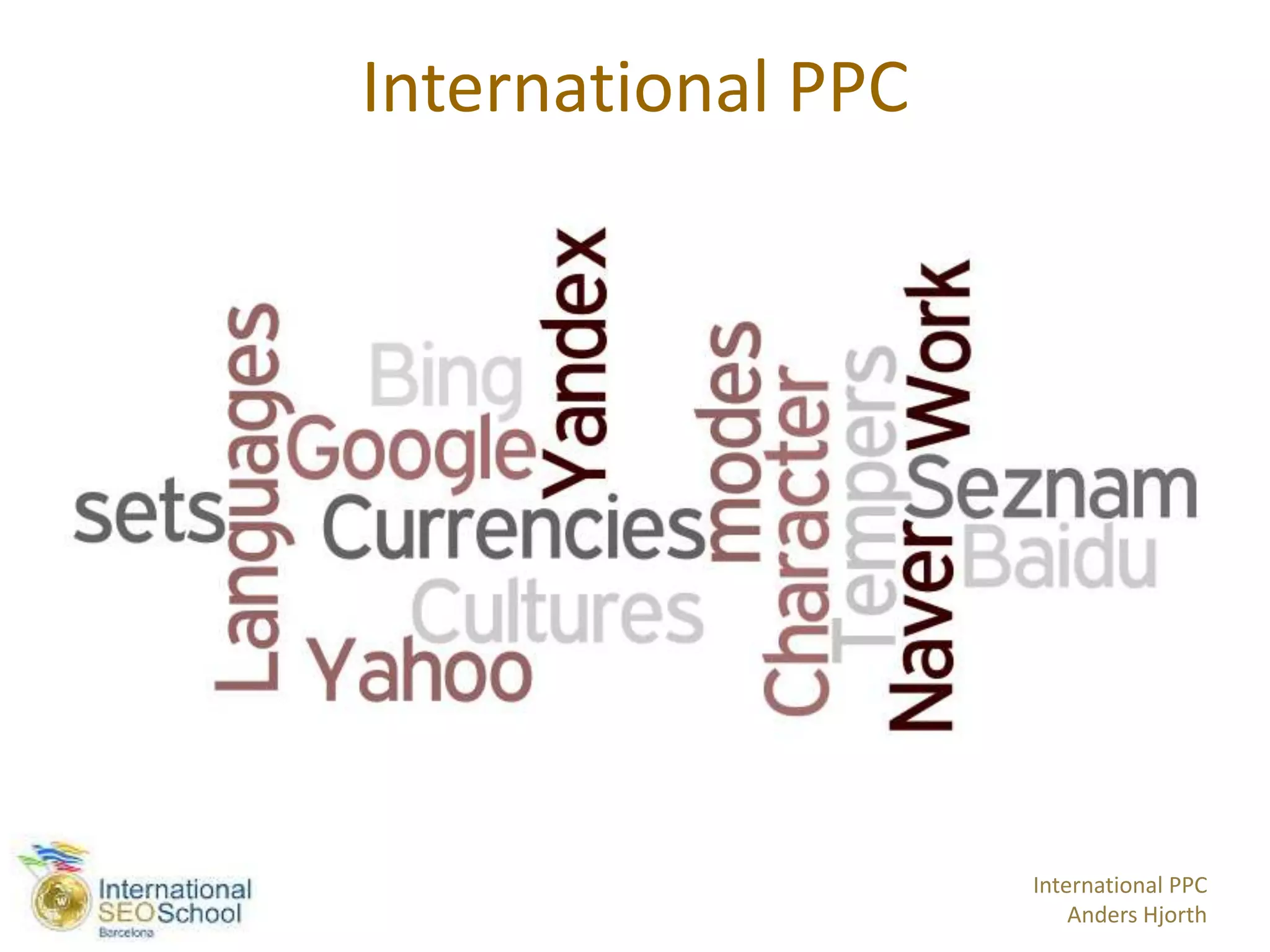 International PPC (course extract) | PPTX
