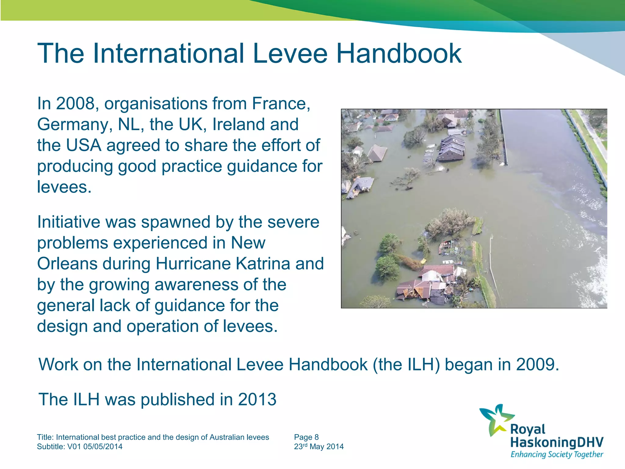 International practice for the design of levees - Smith | PDF
