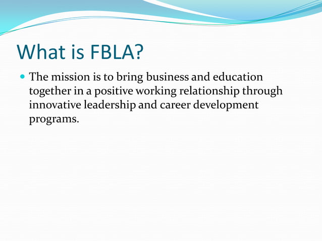 What is FBLA? | PPTX