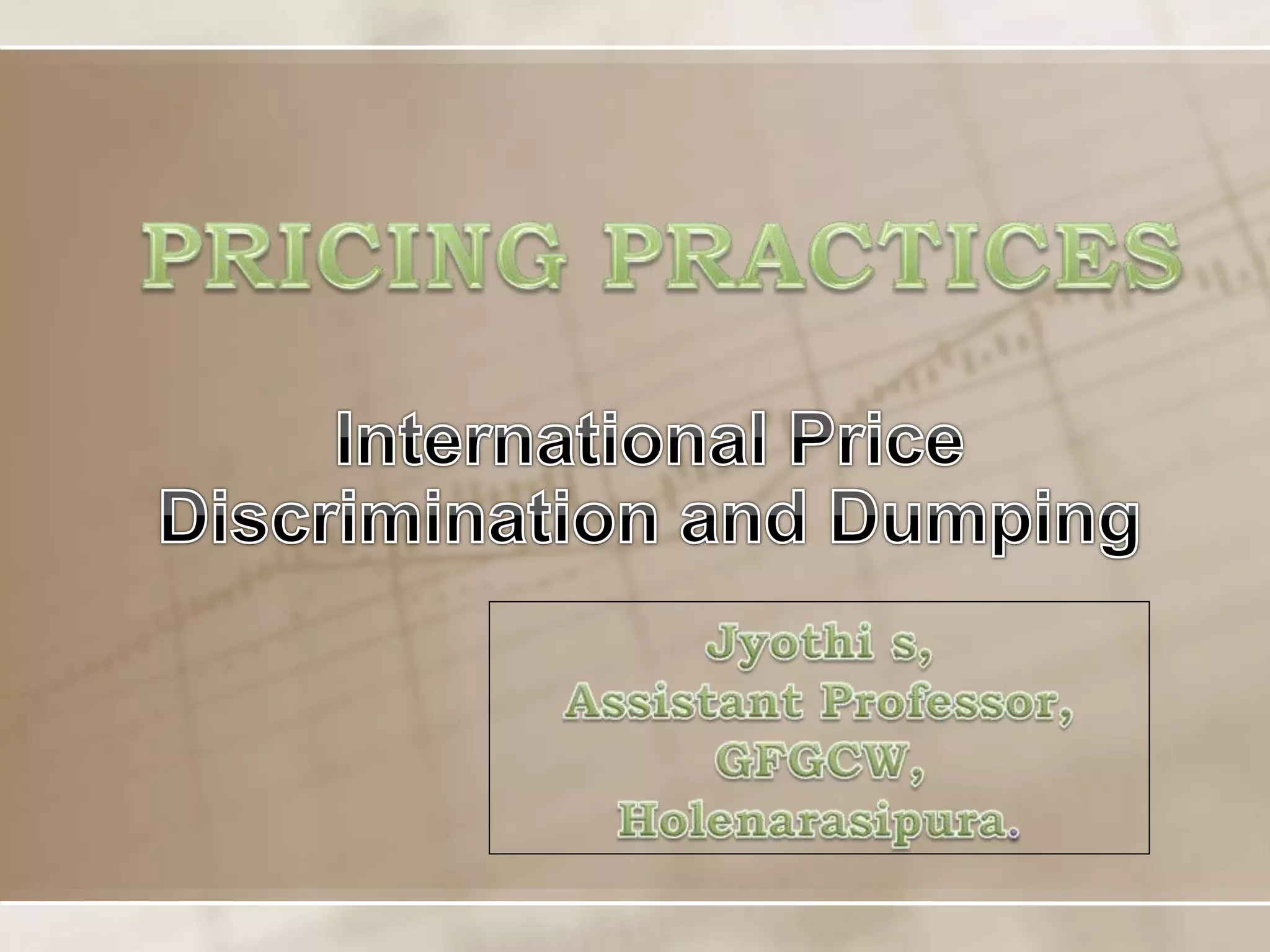 International price discrimination | PPTX