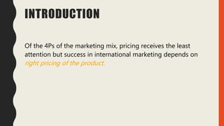 International pricing | PPTX