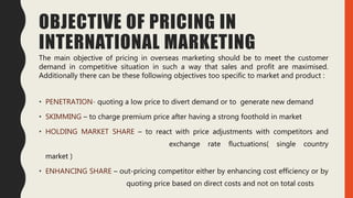 International pricing | PPTX