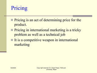 International pricing | PDF
