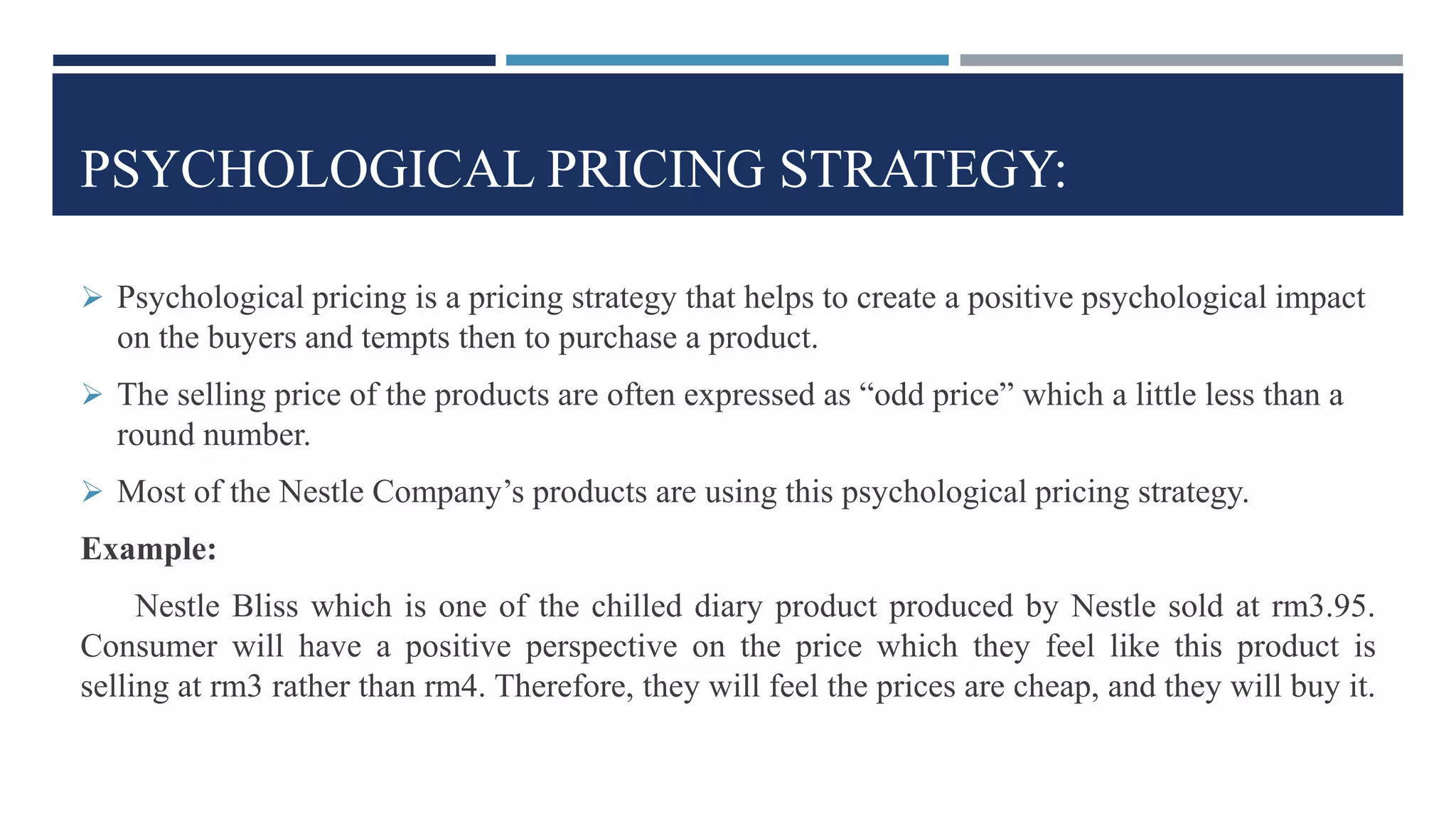 International pricing strategies of nestle | PPT