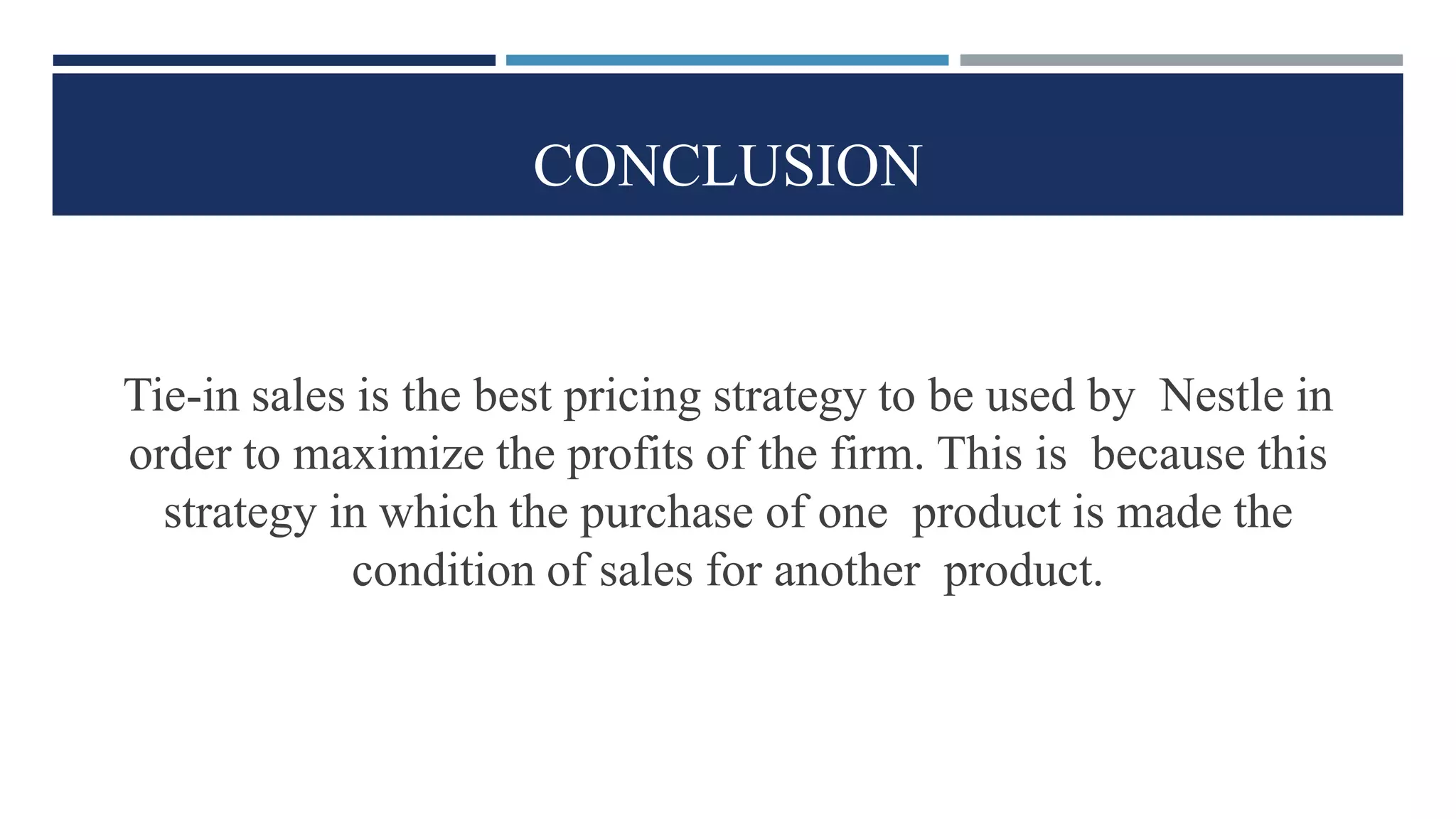 International pricing strategies of nestle | PPT