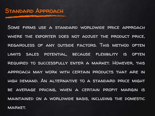 International pricing strategy | PPTX