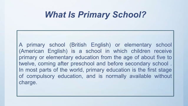 International primary schools case study | PPTX | Primary Education ...