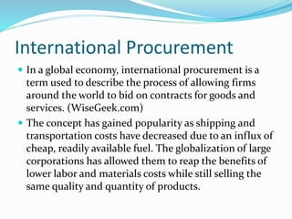 International procurement | PPSX