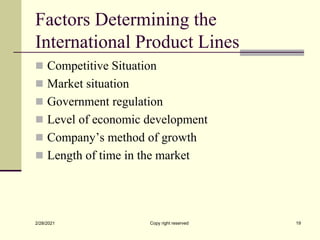 International product | PPT