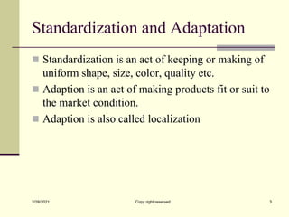 International product | PPT