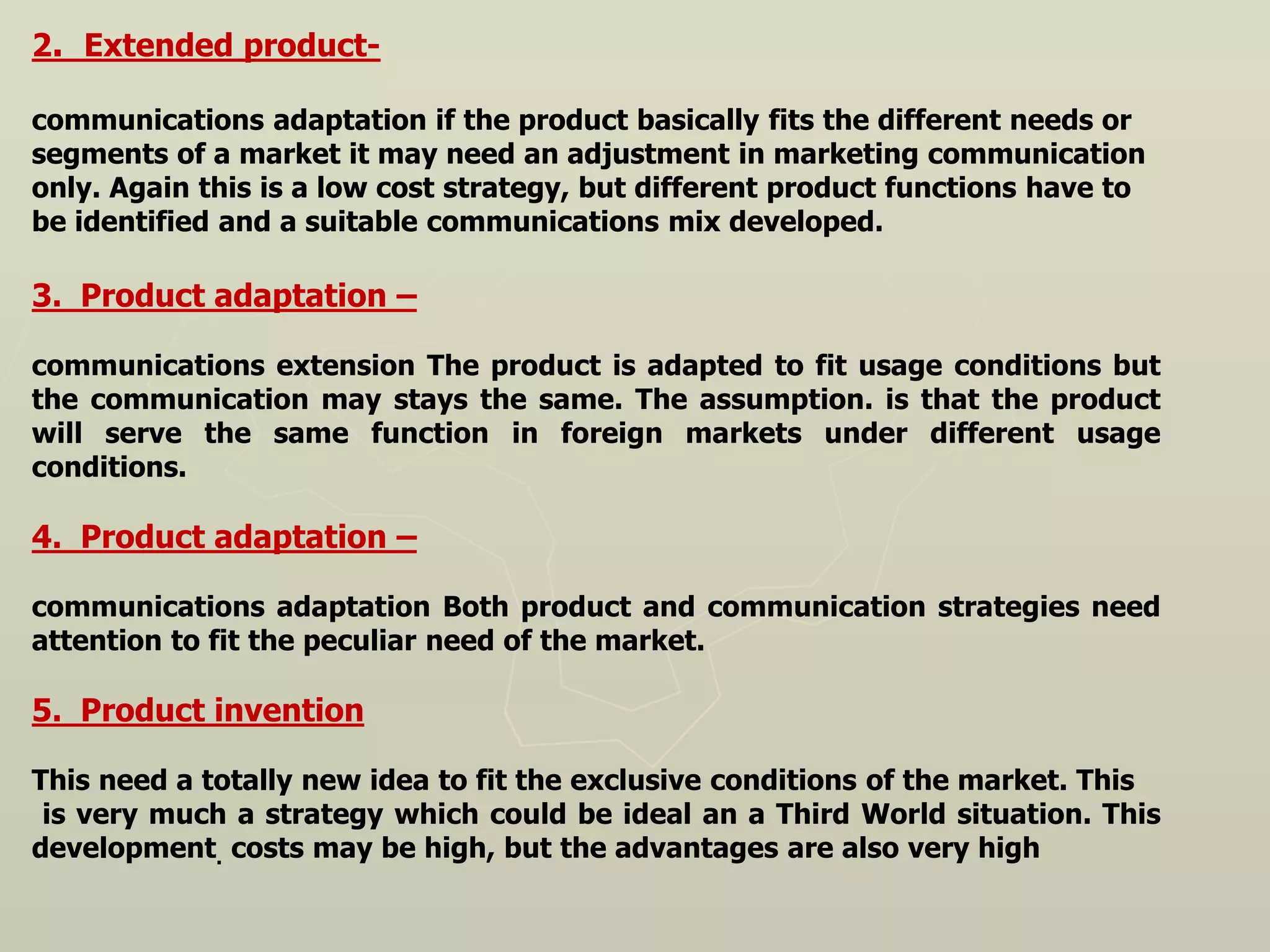 International product policy ppt | PPSX
