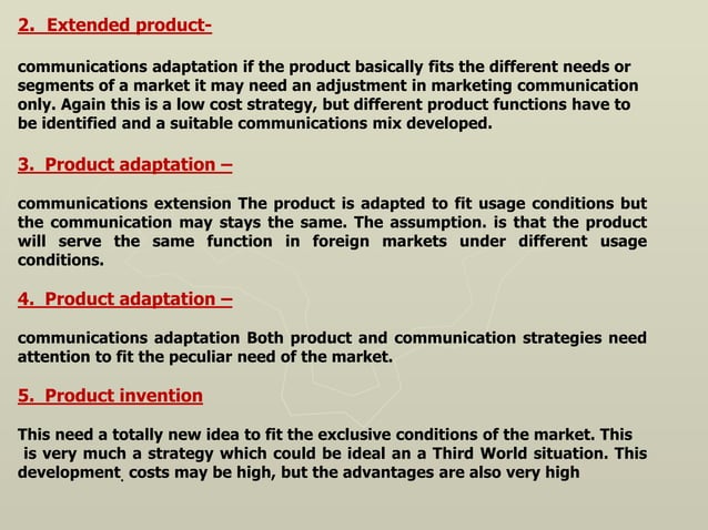 International product policy ppt | PPSX