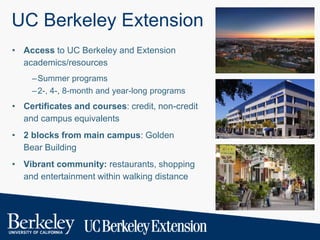 UC Berkeley Extension presentation | PPTX