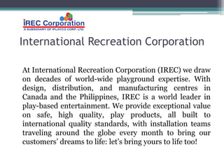 International recreation corporation | PDF