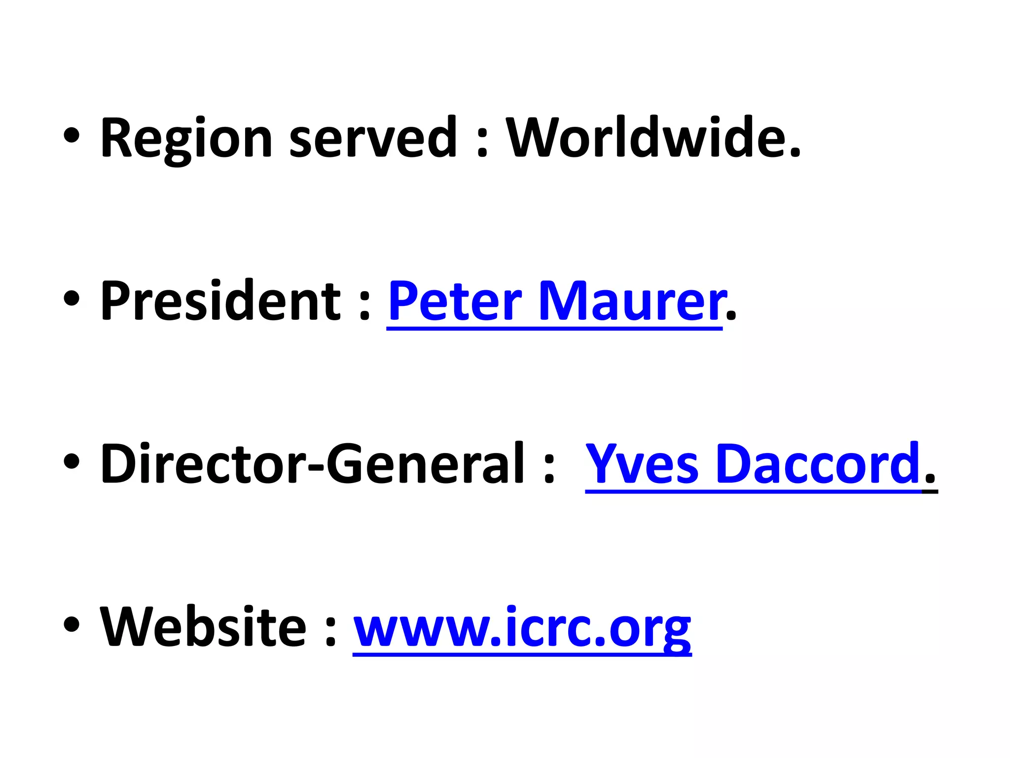 INTERNATIONAL RED CROSS | PPTX