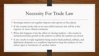 International regulation of trade | PPTX