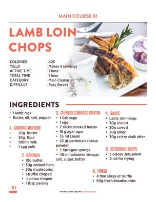 International recipes Main Course Book | PDF