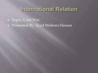 Cold War | PPT