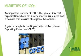 International relations chapter 3 ig os | PPTX