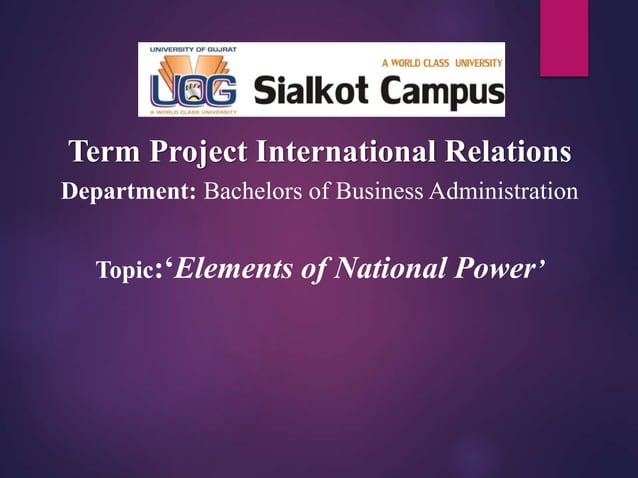 Elements of National Power | PPTX