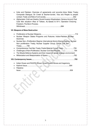 CSS International Relations Notes | PDF