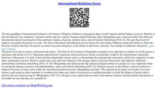 International Relations ( Ir ) | PPT