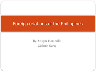 International relations of the philippines | PPT