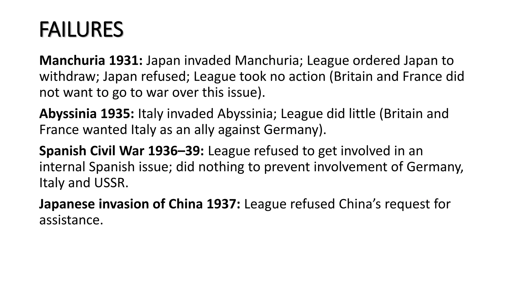 CAMBRIDGE AS HISTORY REVISION - INTERNATIONAL RELATIONS: 5.3 SUCCESSES ...