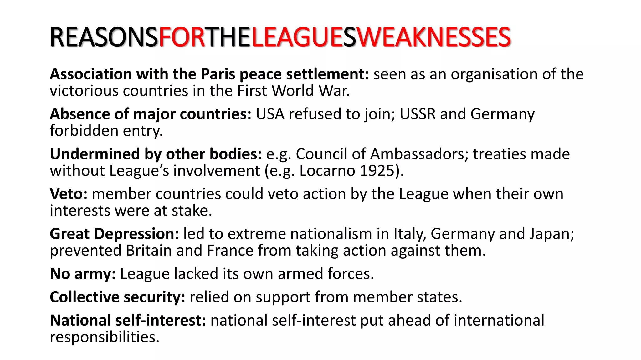 CAMBRIDGE AS HISTORY REVISION - INTERNATIONAL RELATIONS: 5.3 SUCCESSES ...