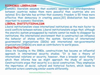 International Relations Theory | PPTX