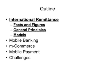 International Remittance And Mobile Banking | PPT
