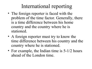 International reporting | PPT