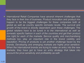International retailing | PPT